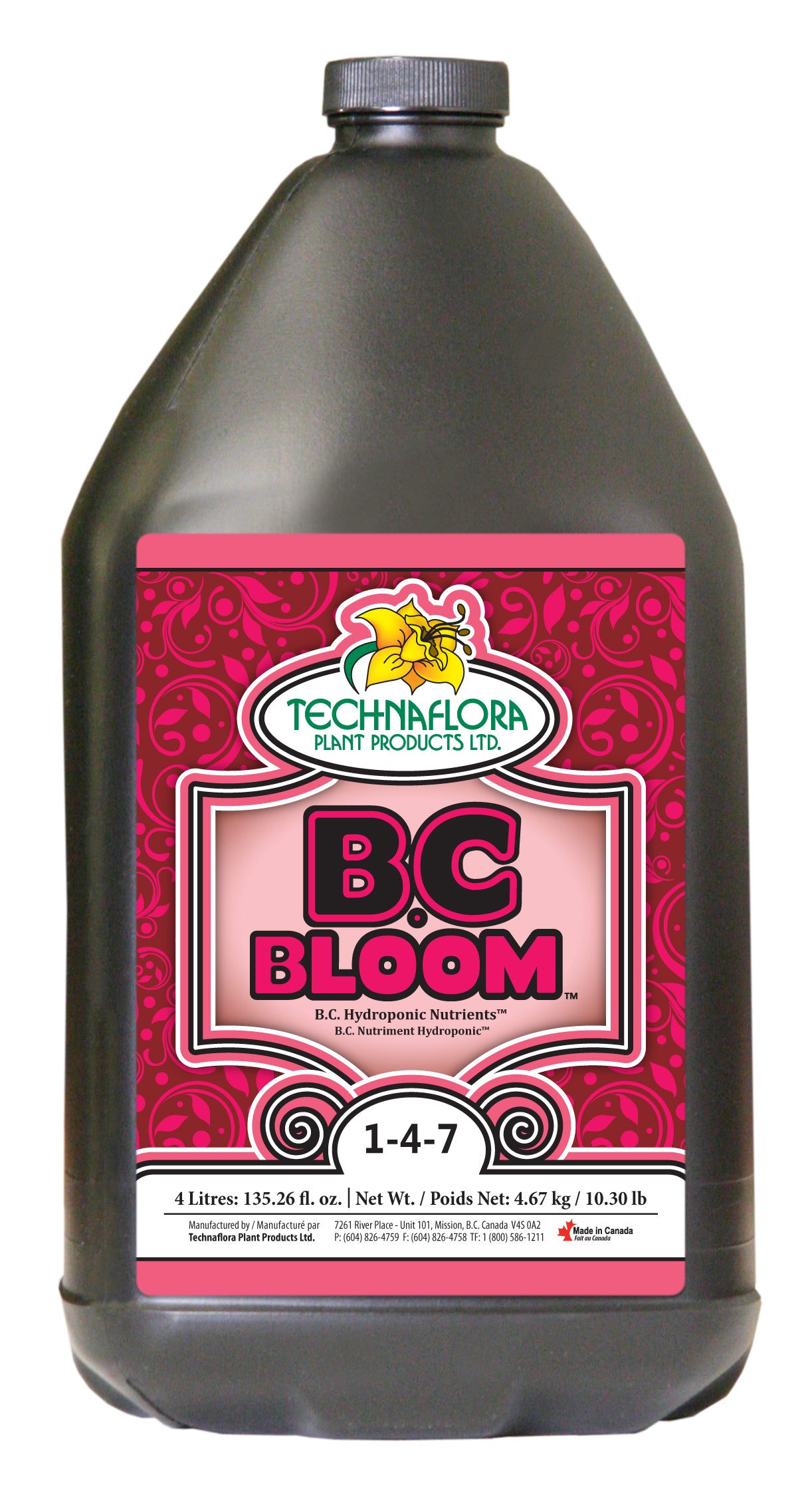 Technaflora B.C. Bloom - Available in 1 L | 4 L – Sunset Hydroponics ...